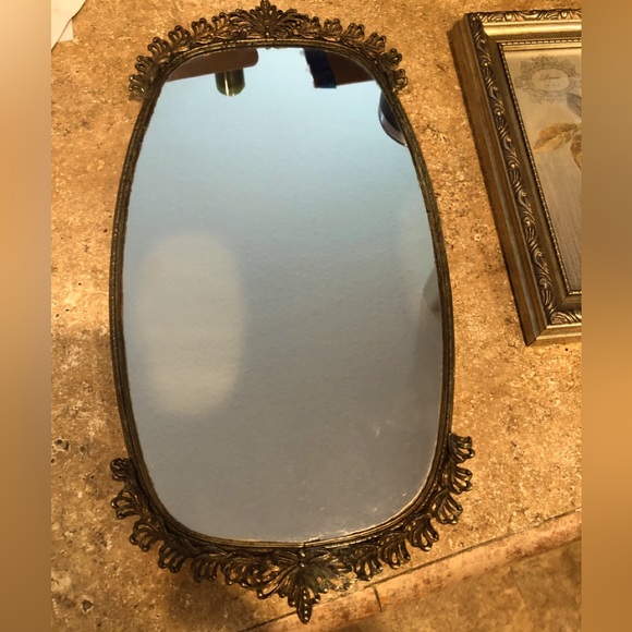 Accents | Antique Gold Mirror Tray | Poshmark